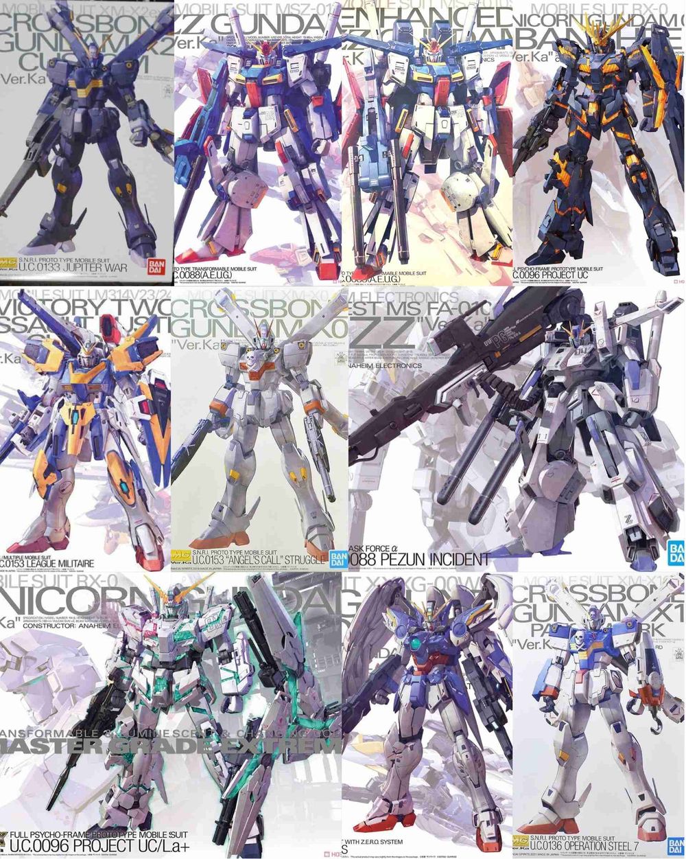 【心得】MG Ver.Ka 20週年企劃紀錄「Ver.Ka」產品年表 敘事鋼彈 B裝備同捆包盒繪更新 @鋼彈 哈啦板 - 巴哈姆特