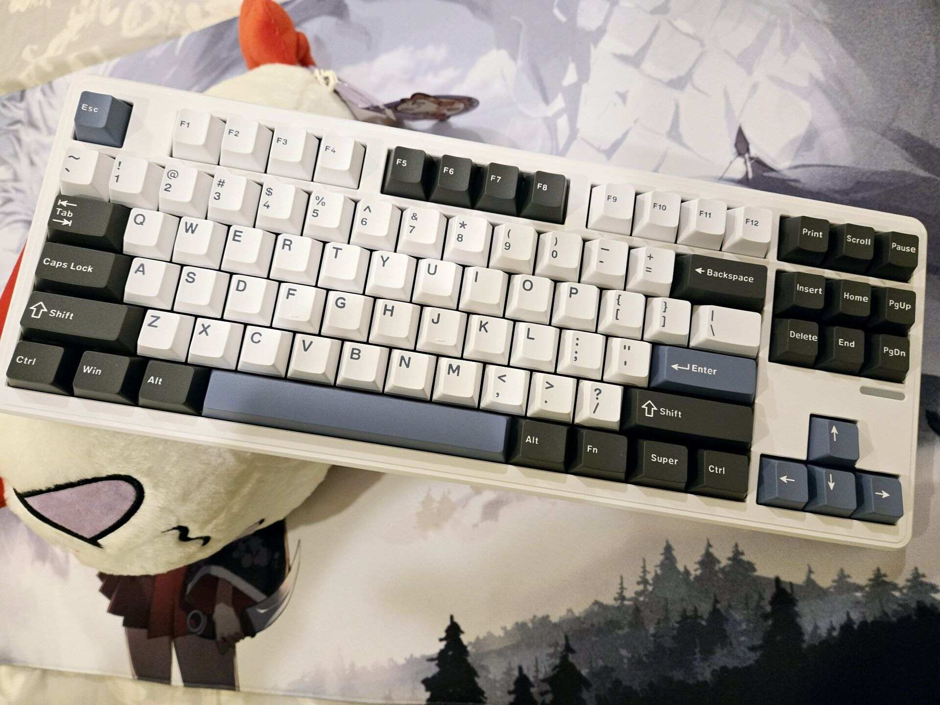 Riccks Rs8，不到800台幣的三模87配列鍵盤，簡潔外觀，獨特內膽，聲音優秀的好鍵盤。 - gpgp9988的創作 - 巴哈姆特