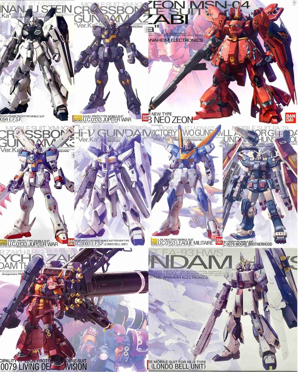 【心得】MG Ver.Ka 20週年企劃紀錄「Ver.Ka」產品年表 敘事鋼彈 B裝備同捆包盒繪更新 @鋼彈 哈啦板 - 巴哈姆特